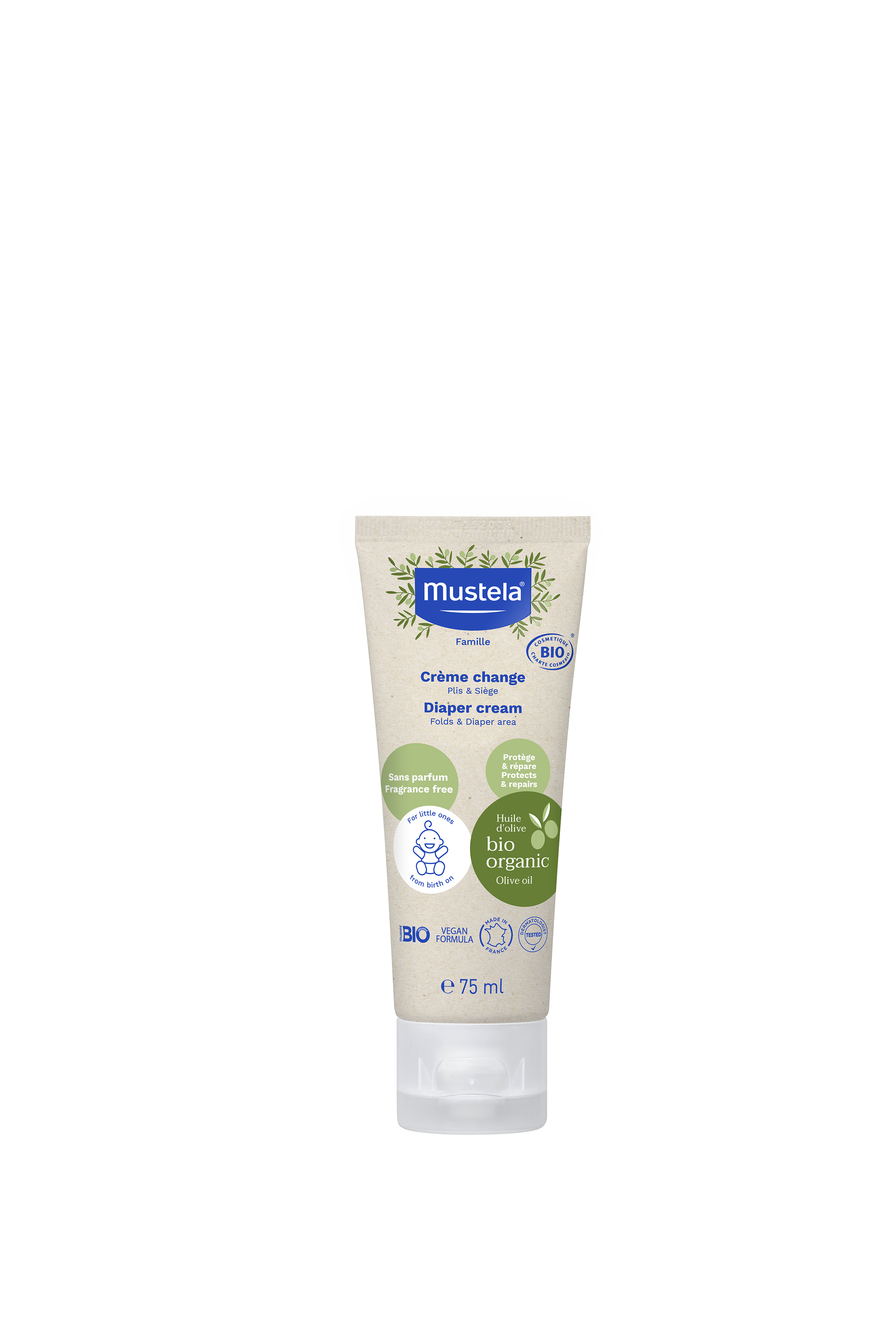 Биосертифициран крем против подсичане | MUSTELA